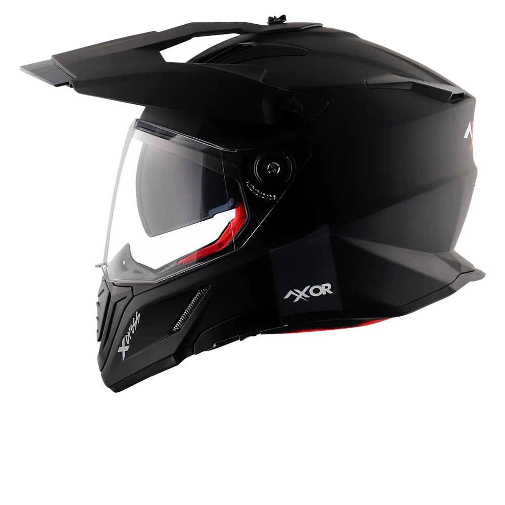 Axor X-Cross Motorcycle Helmet Dual Sport Adventure Crash Helmet Matt ...