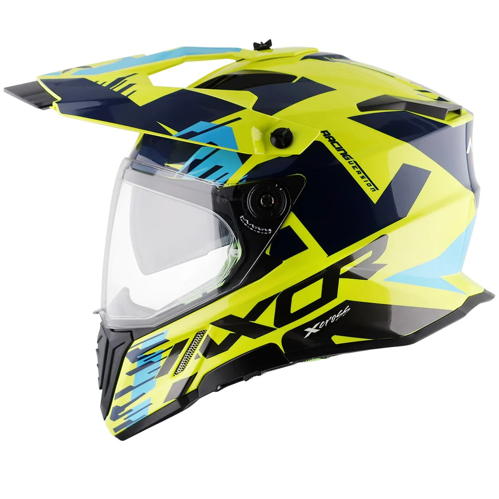 Axor X-Cross Motorcycle Helmet Dual Sport Adventure Crash Helmet Sun V ...
