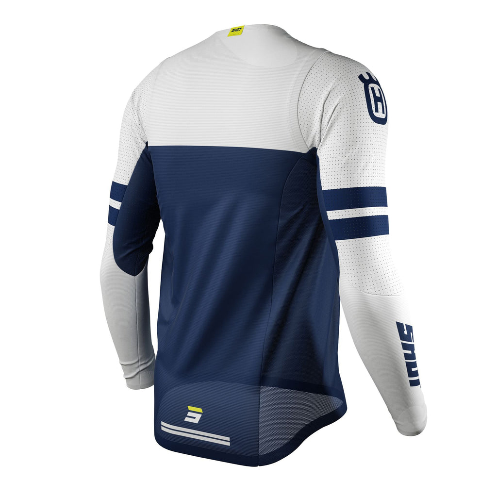 Shot Aerolite Adults Jersey Husqvarna Ltd Edition Blue – Biker Parts ...