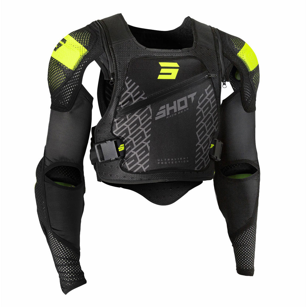 Shot Ultralight 2.0 Motocross Body Armour Adults MX Protector Jacket ...