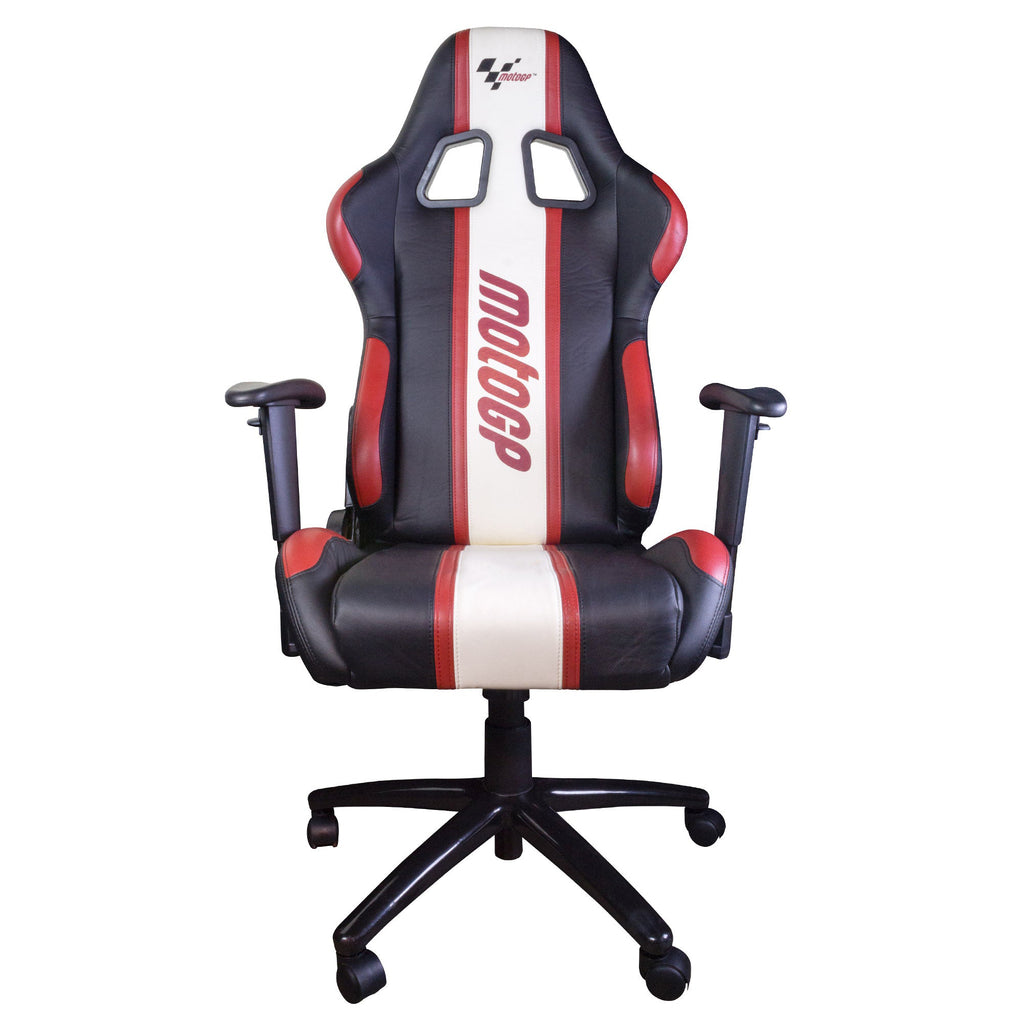 MotoGP Team Chair With Armrests Red / White / Black – Biker Parts ...