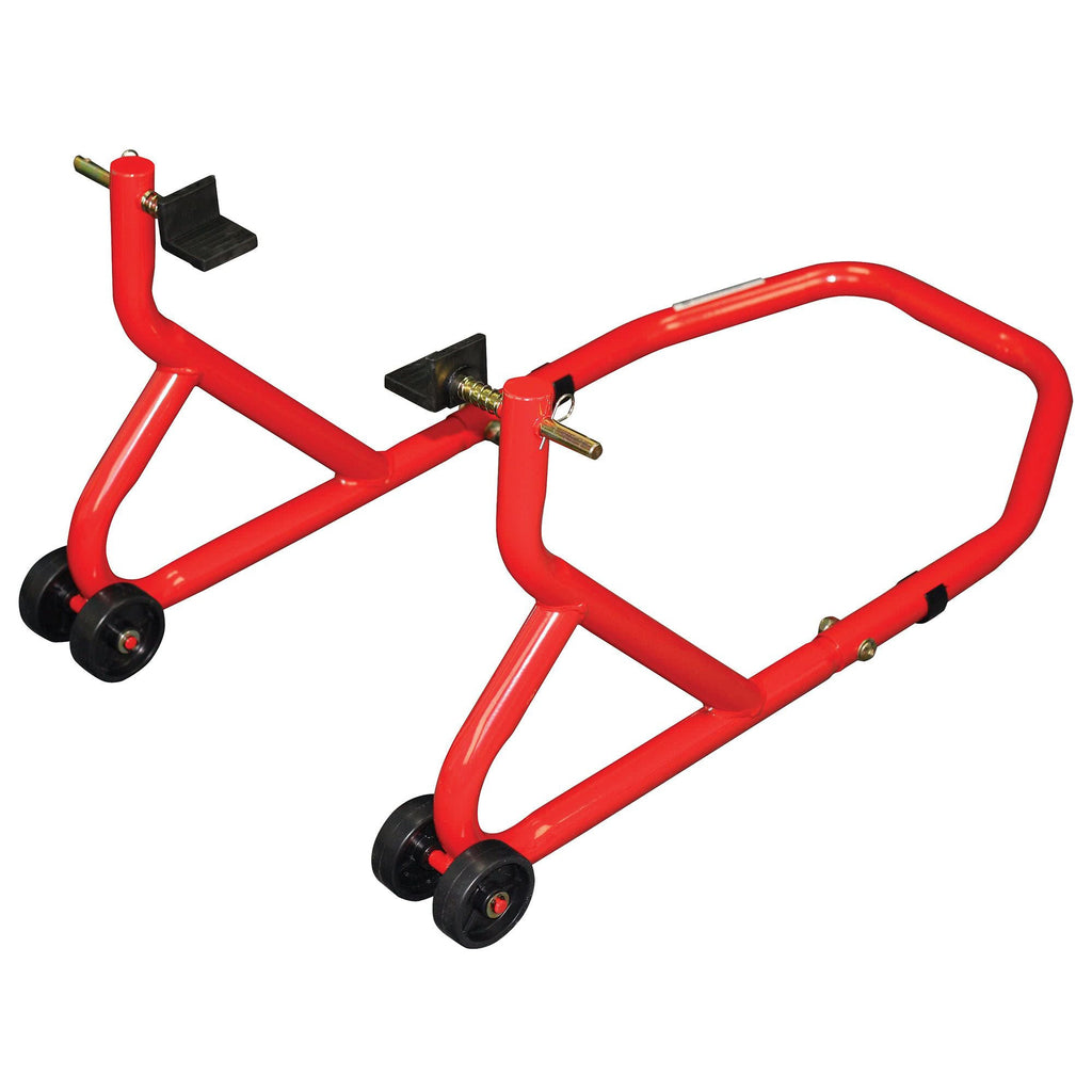 BikeTek Series 3 Front And Rear Track Paddock Stand Set - Red – Biker ...