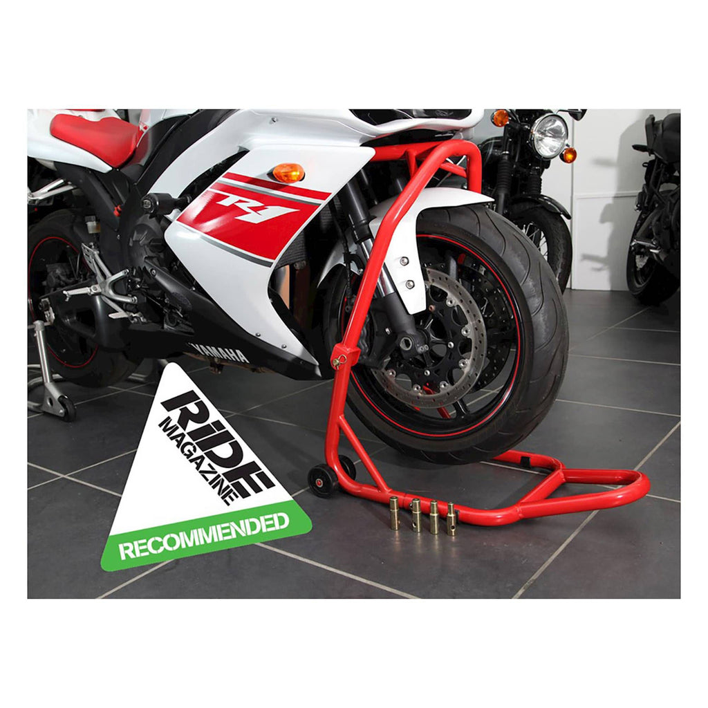 BikeTek Series 3 Front Headlift Track Paddock Stand - Red – Biker Parts ...