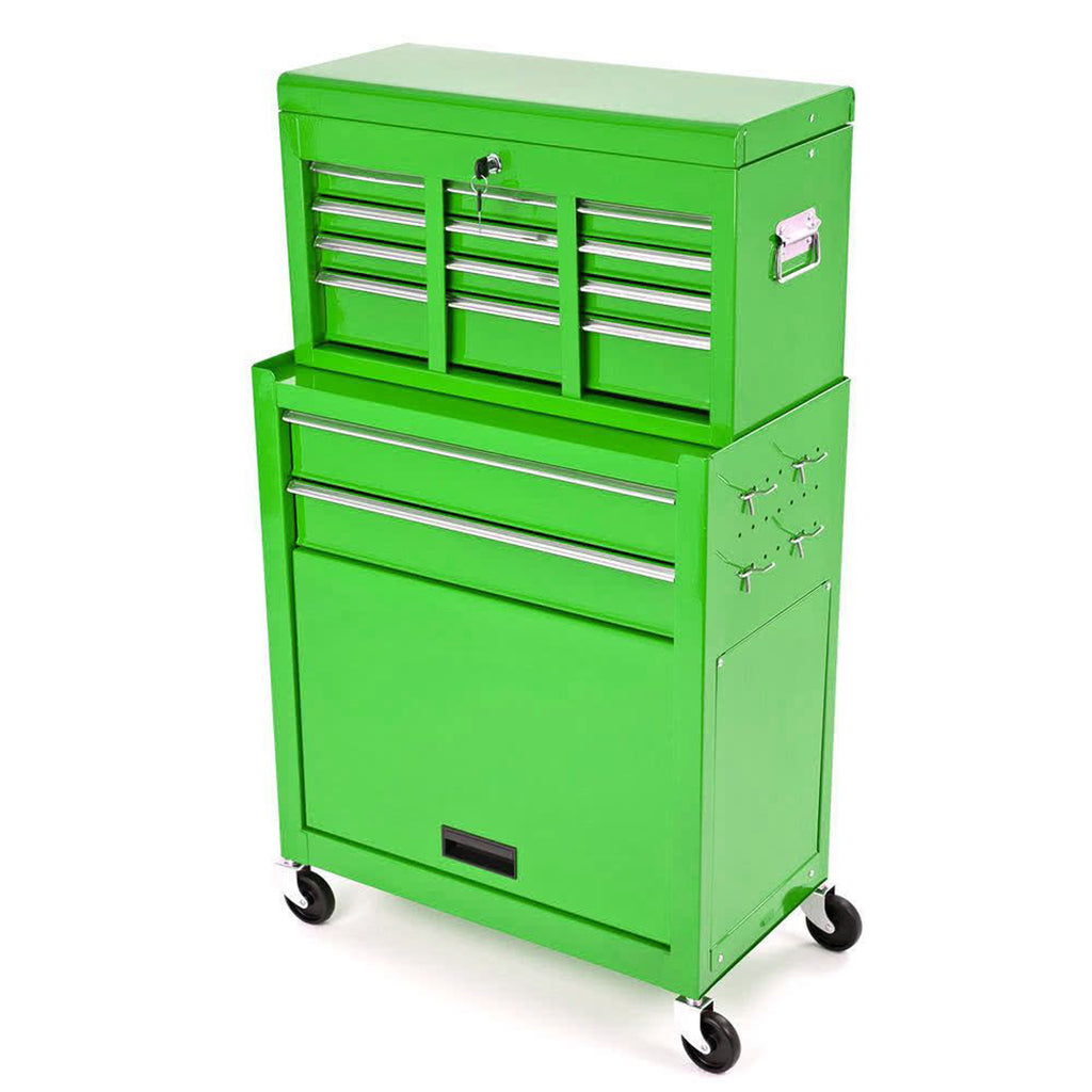 BikeTek Green Rolling Tool Cabinet With Top Chest – Biker Parts Direct Ltd